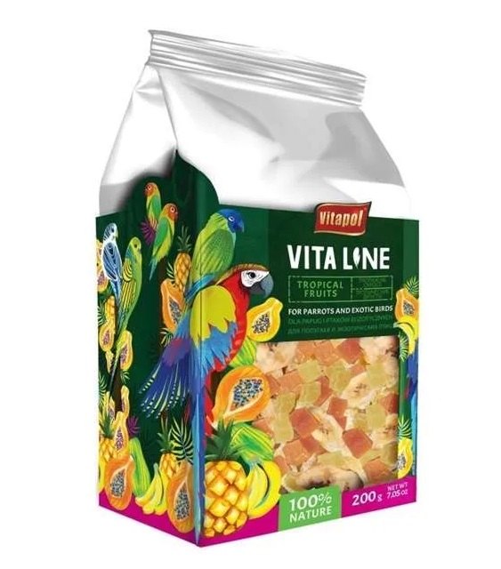 VITAPOL Tropické ovocie pre exotické vtáky 200g V eshope FERA.SK ...